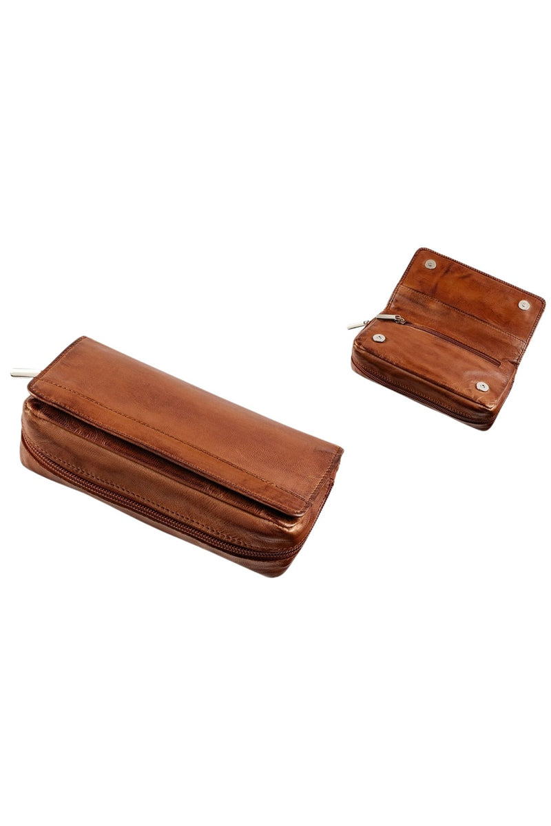 Angelo Combination Leather Bag For Pipe & Accessories – James J. Fox ...