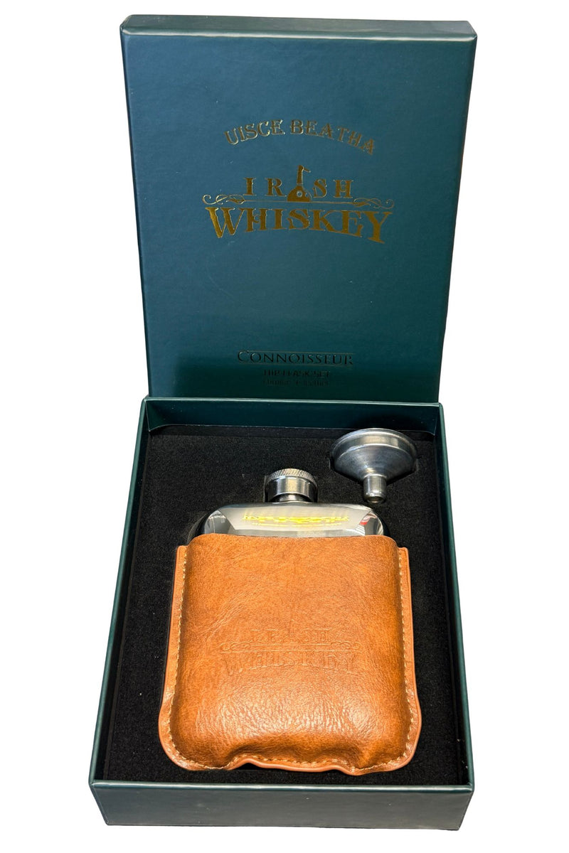 Irish Whiskey Connoisseur Hip Flask Set – James J. Fox, Dublin
